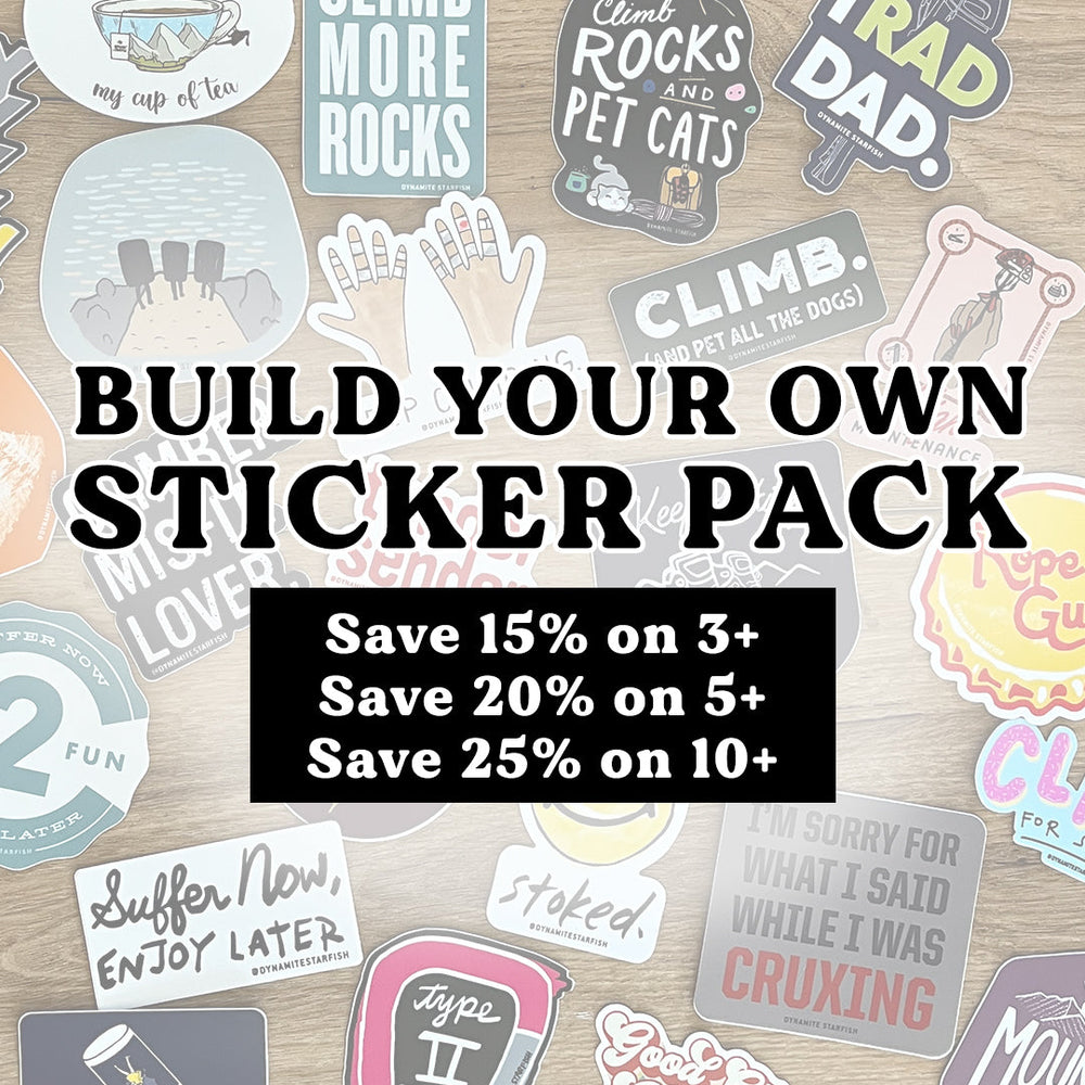 Rock Climbing & Bouldering Stickers | Shop super cute designs ...