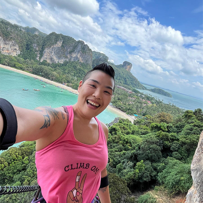 Passive Aggressive Tricam Rock Climbing T-Shirt | Dynamite Starfish